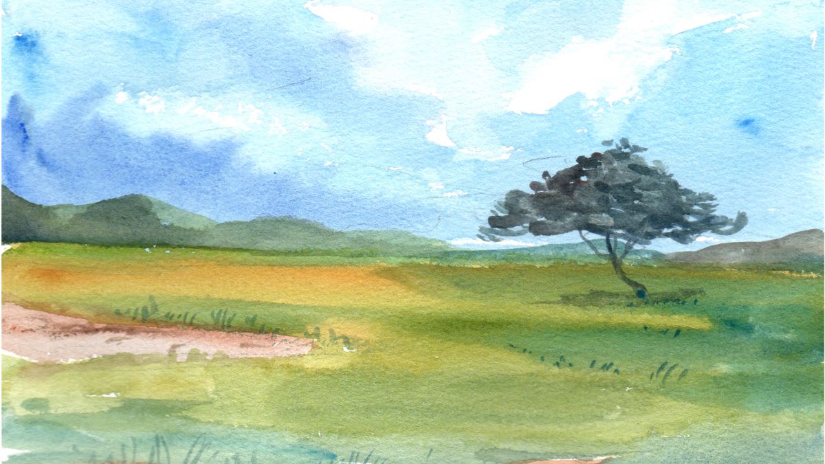 Hướng dẫn cách vẽ tranh phong cảnh thiên nhiên đẹp đơn giản